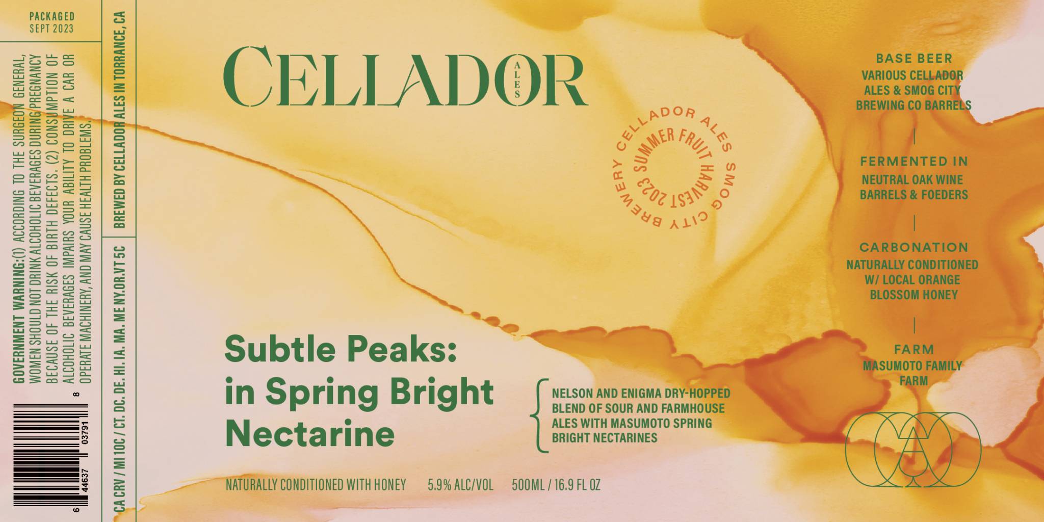 Subtle Peaks: in Spring Bright Nectarine (1.5L Magnum Bottle ...